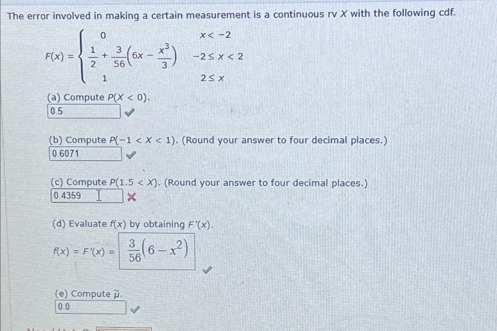 Solved The error involved in making a certain measurement is | Chegg.com