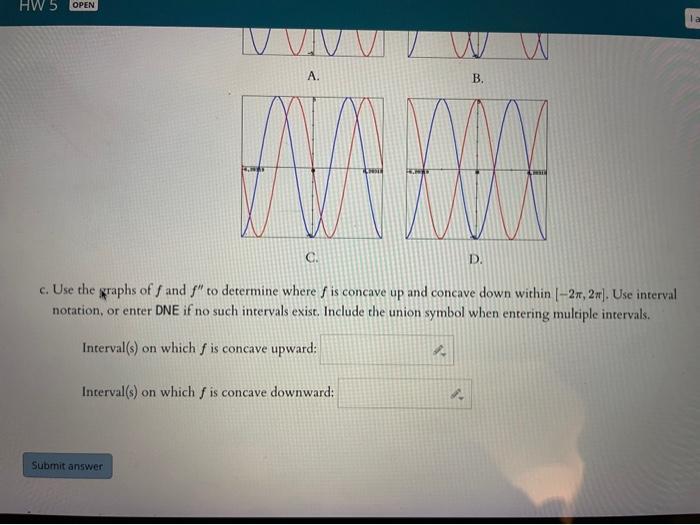 Solved Let f(x) be defined as f(x)=−5cosx,−2π≤x≤2π. Use the | Chegg.com