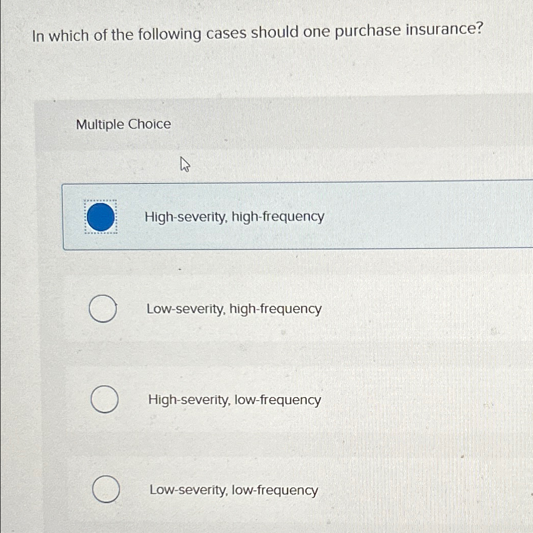 Solved In which of the following cases should one purchase | Chegg.com