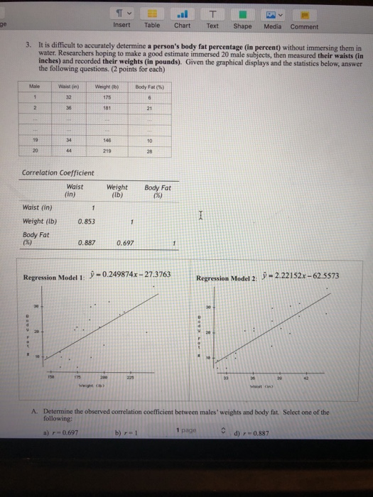 Solved V ge Insert Table Chart Text Shape Media Comment 3. | Chegg.com