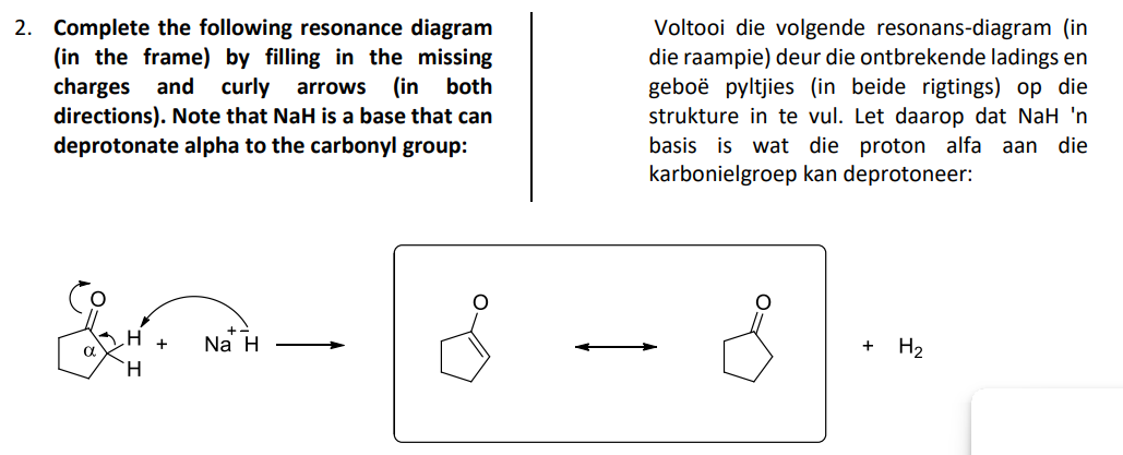 Solved 2. ﻿Complete the following resonance diagram (in the | Chegg.com