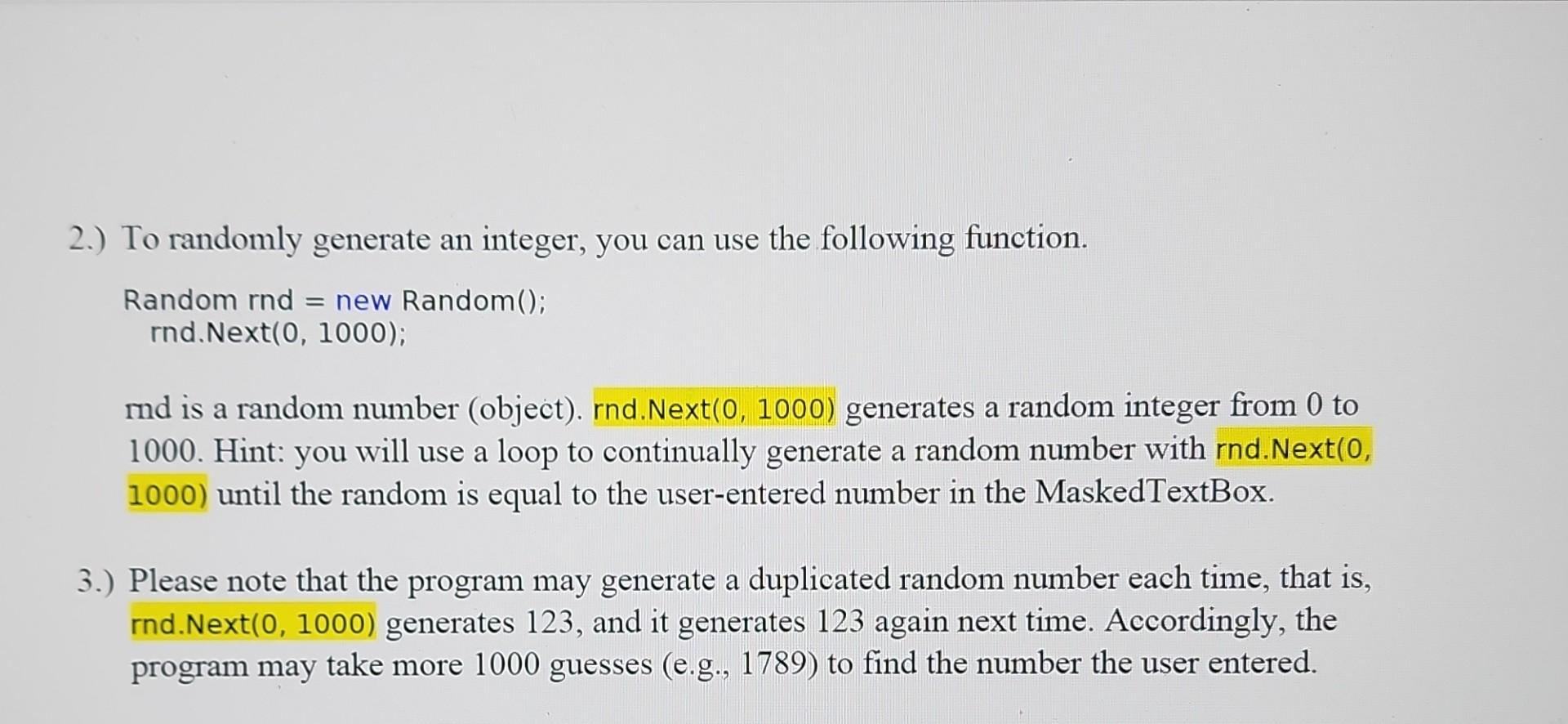Solved A Guessing Game Develop an application that has the | Chegg.com