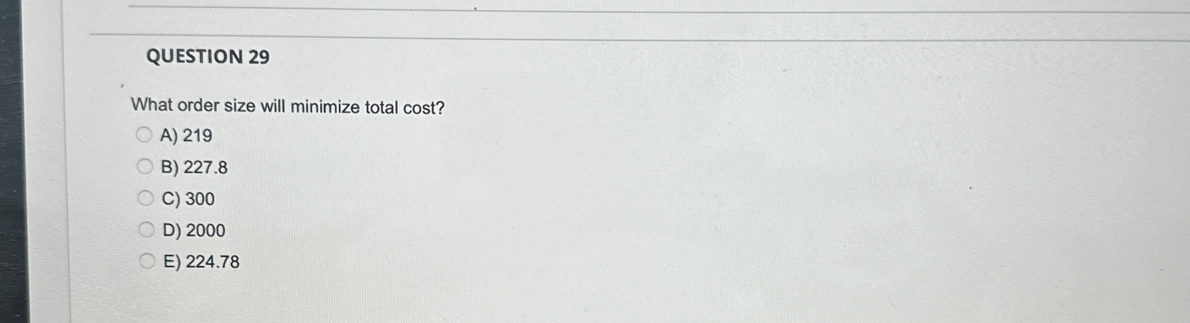 Solved Problem B: Use the following to answer questions | Chegg.com
