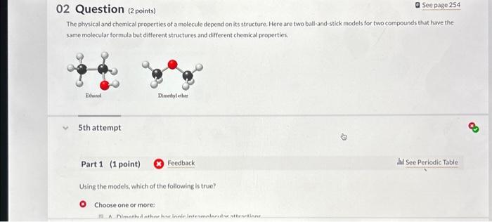 Solved 02 Question (2 points) The physical and chemical | Chegg.com