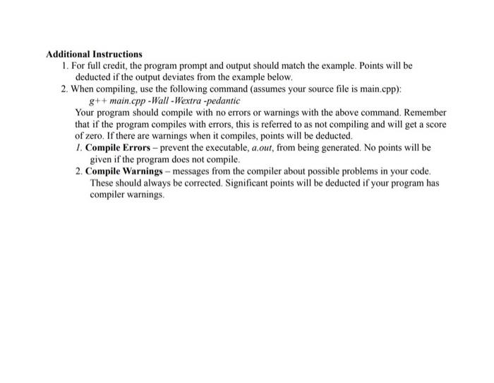 Solved Purpose Become familiar with basic C++ syntax, | Chegg.com
