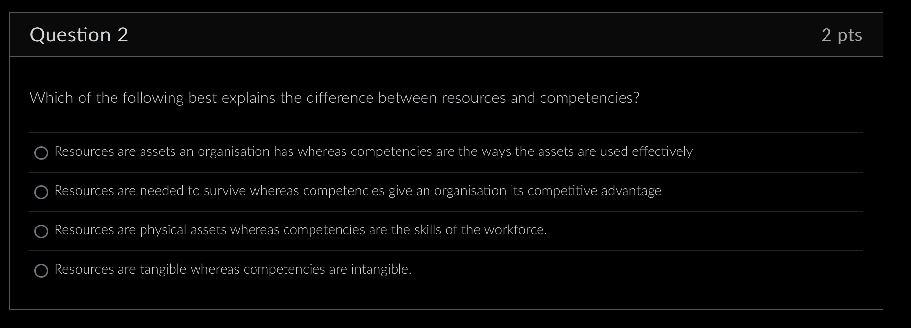 Solved Question 2Which of the following best explains the | Chegg.com