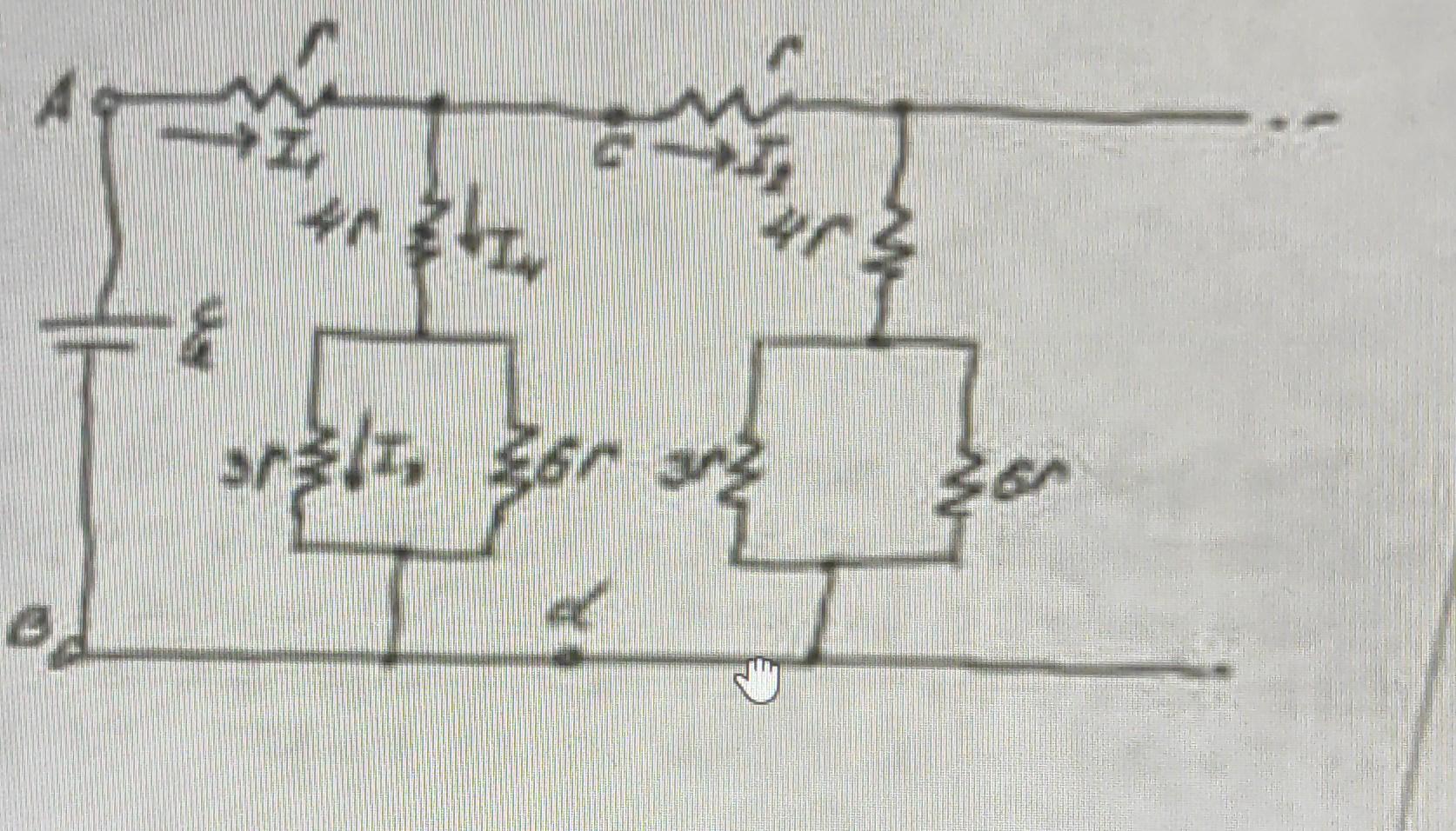 Solved 13) The figure below shows an infinitive circuit | Chegg.com