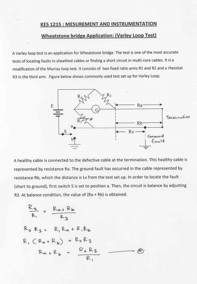 Solved KES 1215 : MESUREMENT AND INSTRUMENTATION Wheatstone | Chegg.com