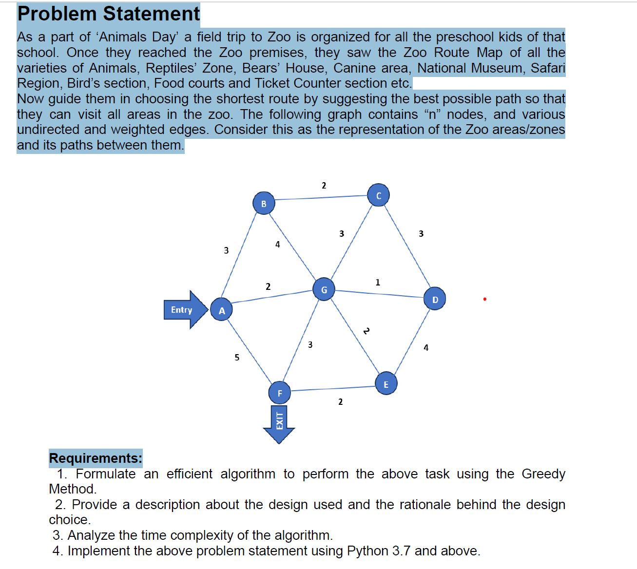 Solved Problem Statement Problem StatementAs a part of | Chegg.com