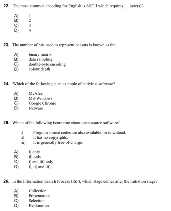 Solved Identify the letter of ONLY ONE(1) choice that best | Chegg.com
