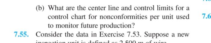 Solved (b) What are the center line and control limits for | Chegg.com