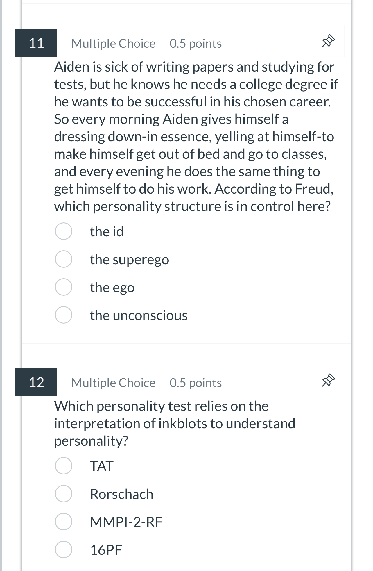 Solved 11Multiple Choice0.5 ﻿pointsAiden is sick of writing | Chegg.com
