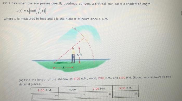 Solved On a day when the sun passes directly overhead at | Chegg.com