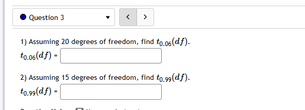 Solved Assuming 20 ﻿degrees of freedom, find | Chegg.com