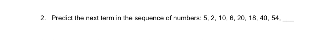 Solved Predict the next term in the sequence of numbers: | Chegg.com