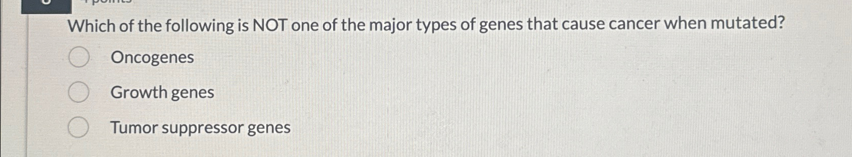 Solved Which of the following is NOT one of the major types | Chegg.com