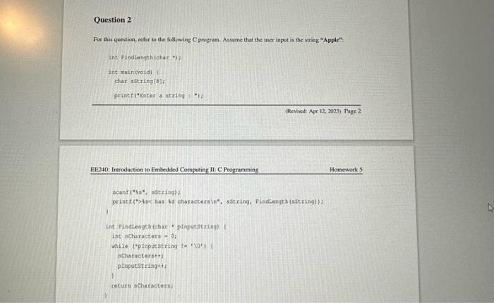 Solved A. Draw a pictare of the stack frame for functions | Chegg.com