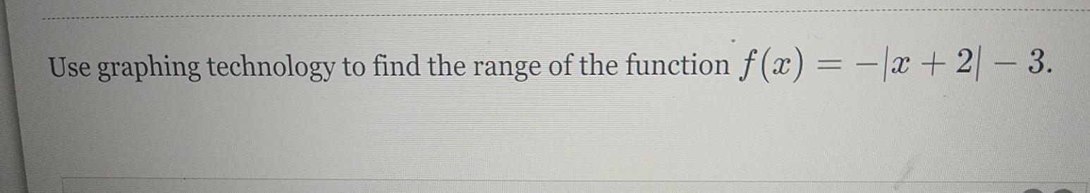 Solved Use graphing technology to find the range of the | Chegg.com