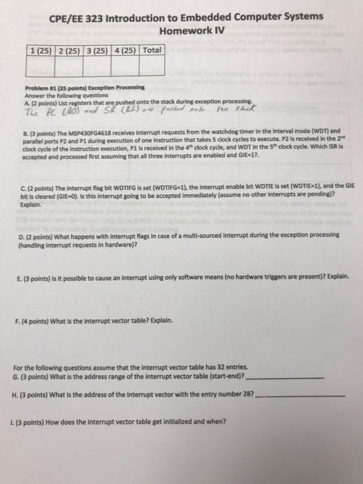 CPE/EE 323 Introduction to Embedded Computer Systems | Chegg.com
