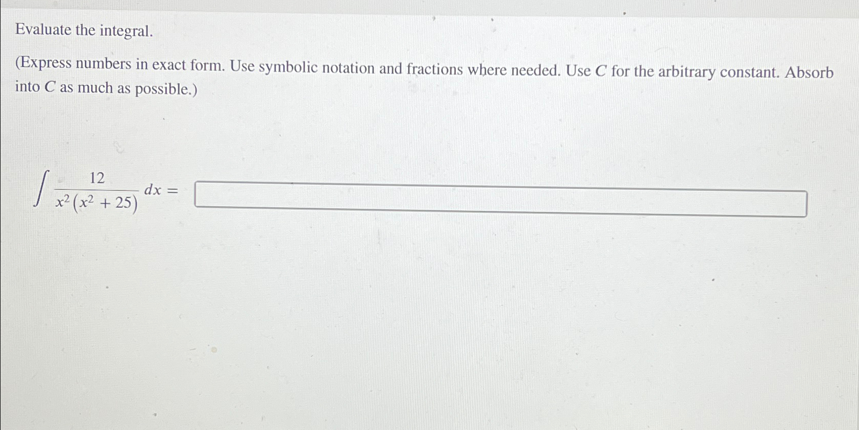 Solved Evaluate the integral.(Express numbers in exact form. | Chegg.com
