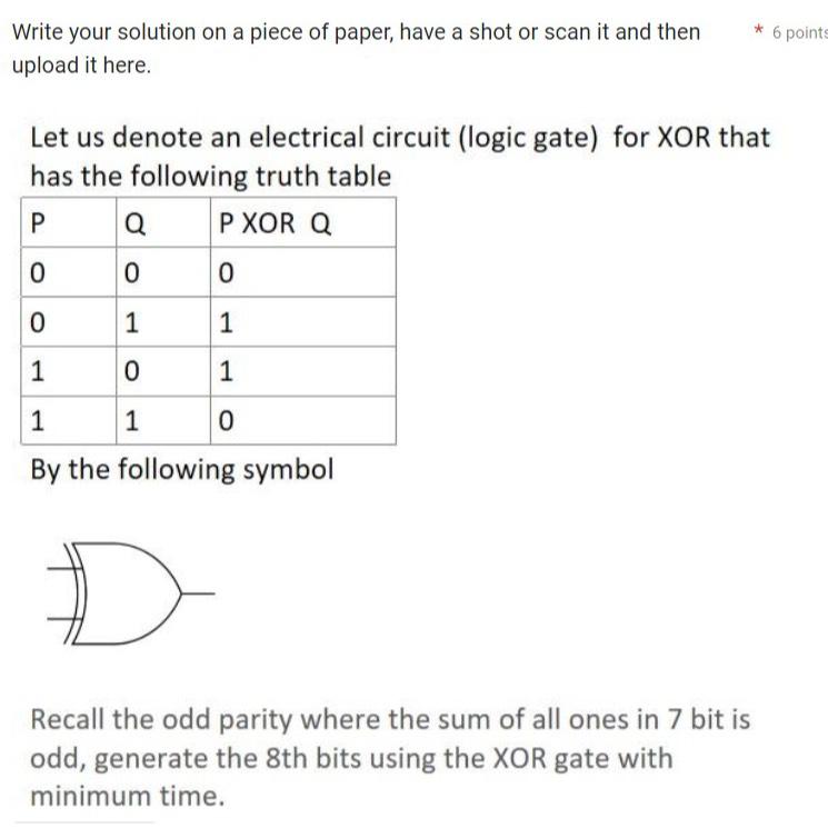 Write your solution on a piece of paper, have a shot | Chegg.com