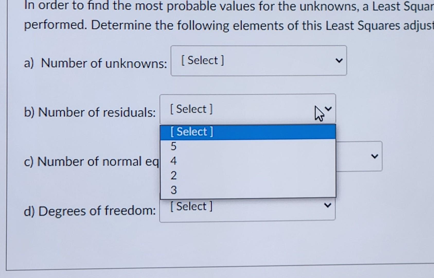 Solved Given is the following linear equation system: 1) | Chegg.com