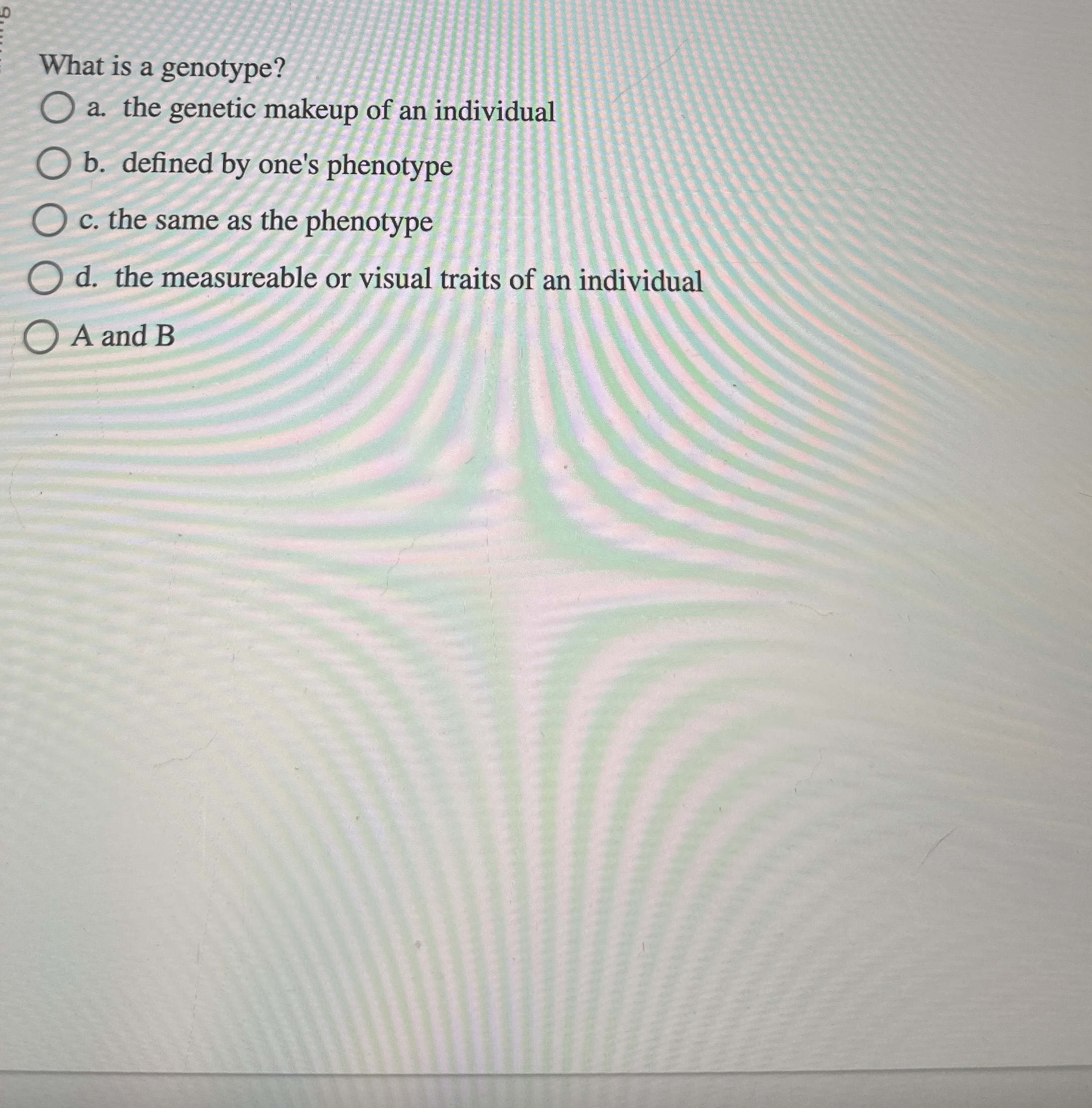 Solved A phenotype isan inherited disorder.an allele | Chegg.com