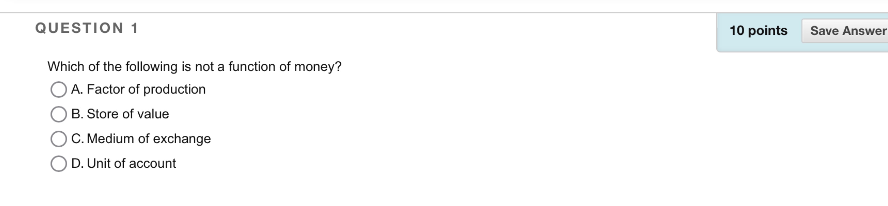 Solved QUESTION 1Which of the following is not a function of | Chegg.com