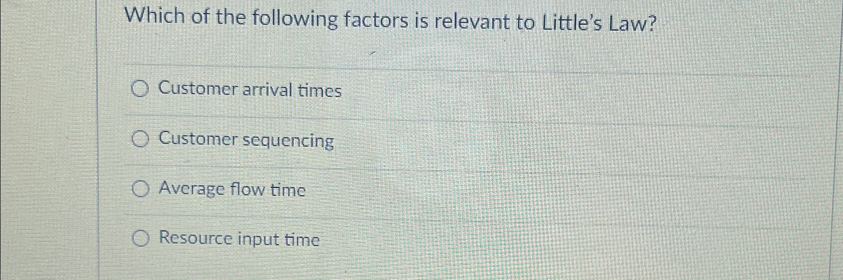 Solved Which of the following factors is relevant to | Chegg.com