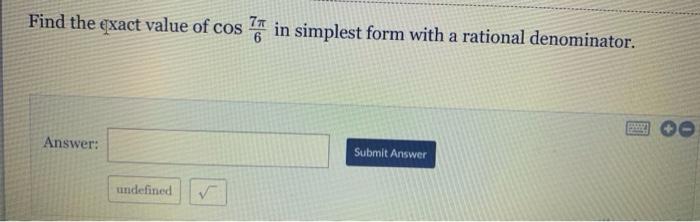 Solved Find the exact value of tan 240° in simplest form | Chegg.com