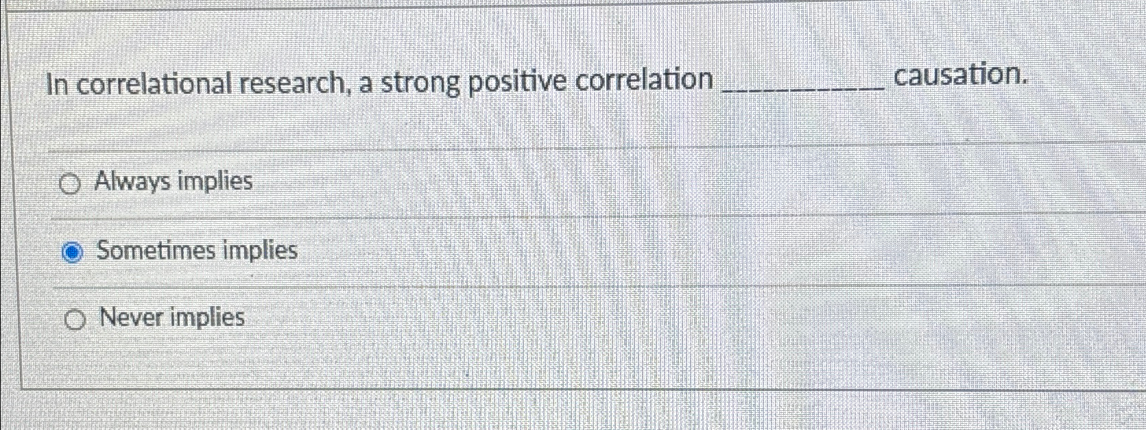 Solved In correlational research, a strong positive | Chegg.com