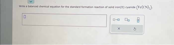 Solved Write a balanced chemical equation for the standard | Chegg.com