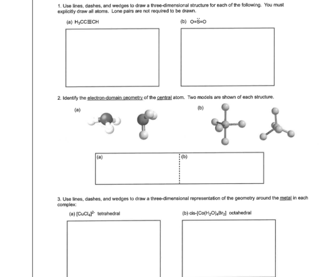 Solved Use lines, dashes, and wedges to draw a | Chegg.com