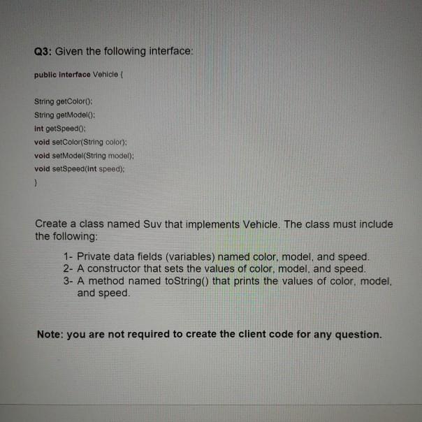 Solved Q1: Implement the following UML diagram: Electronic | Chegg.com