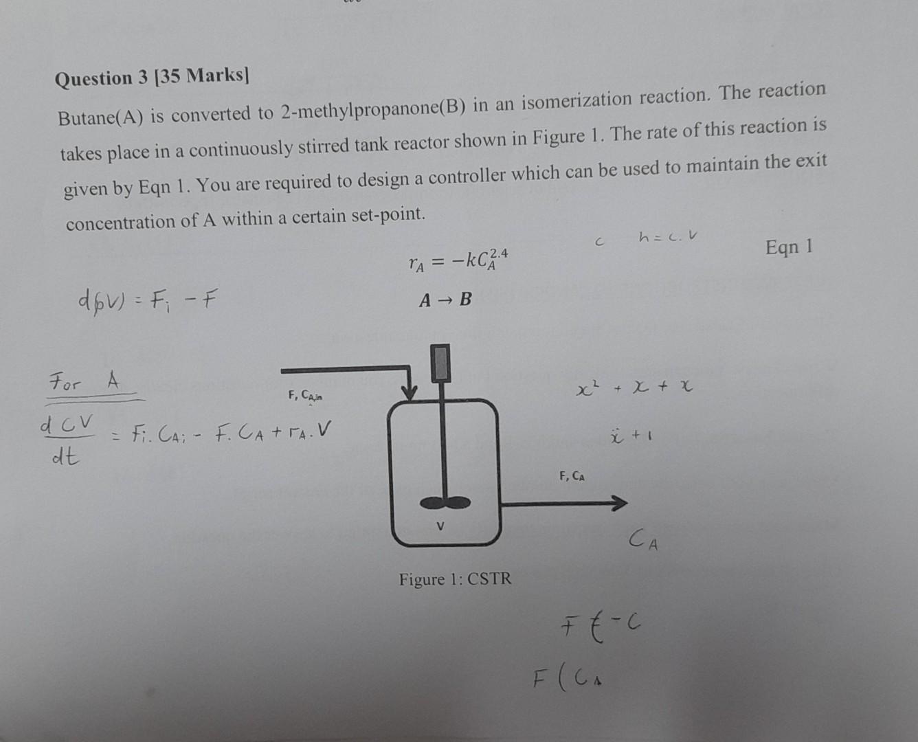 Solved 3.1. As the first step in your design derive the | Chegg.com