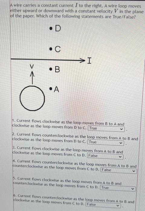 Solved A wire carries a constant current I to the right. A | Chegg.com