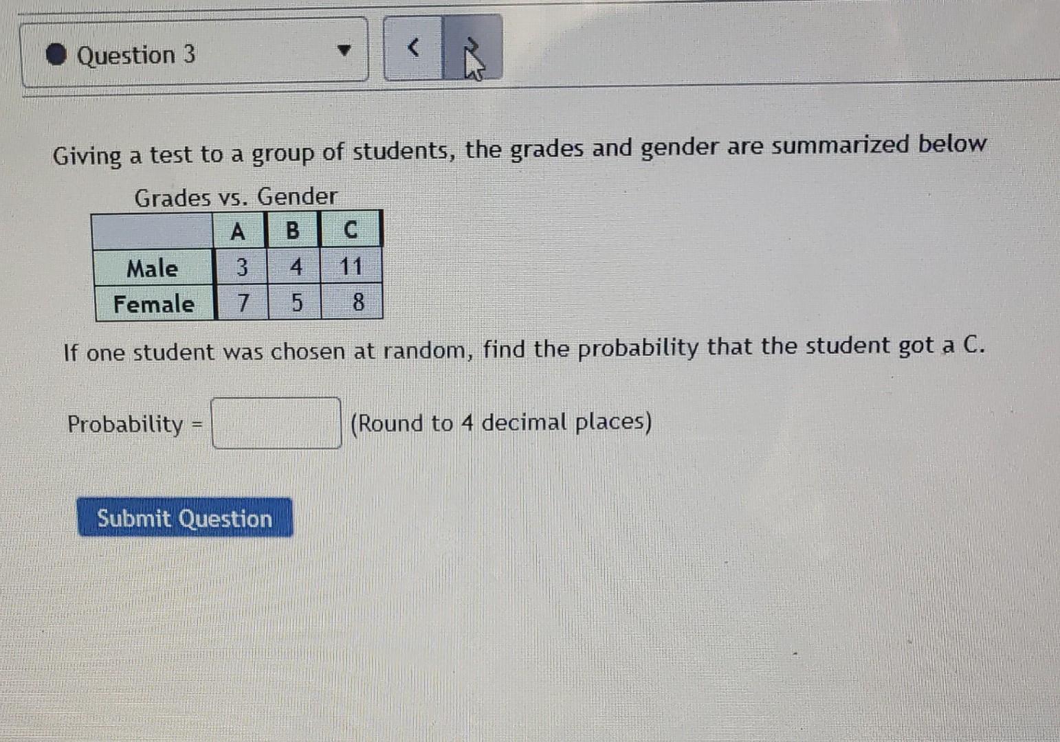 Solved Giving a test to a group of students, the grades and | Chegg.com