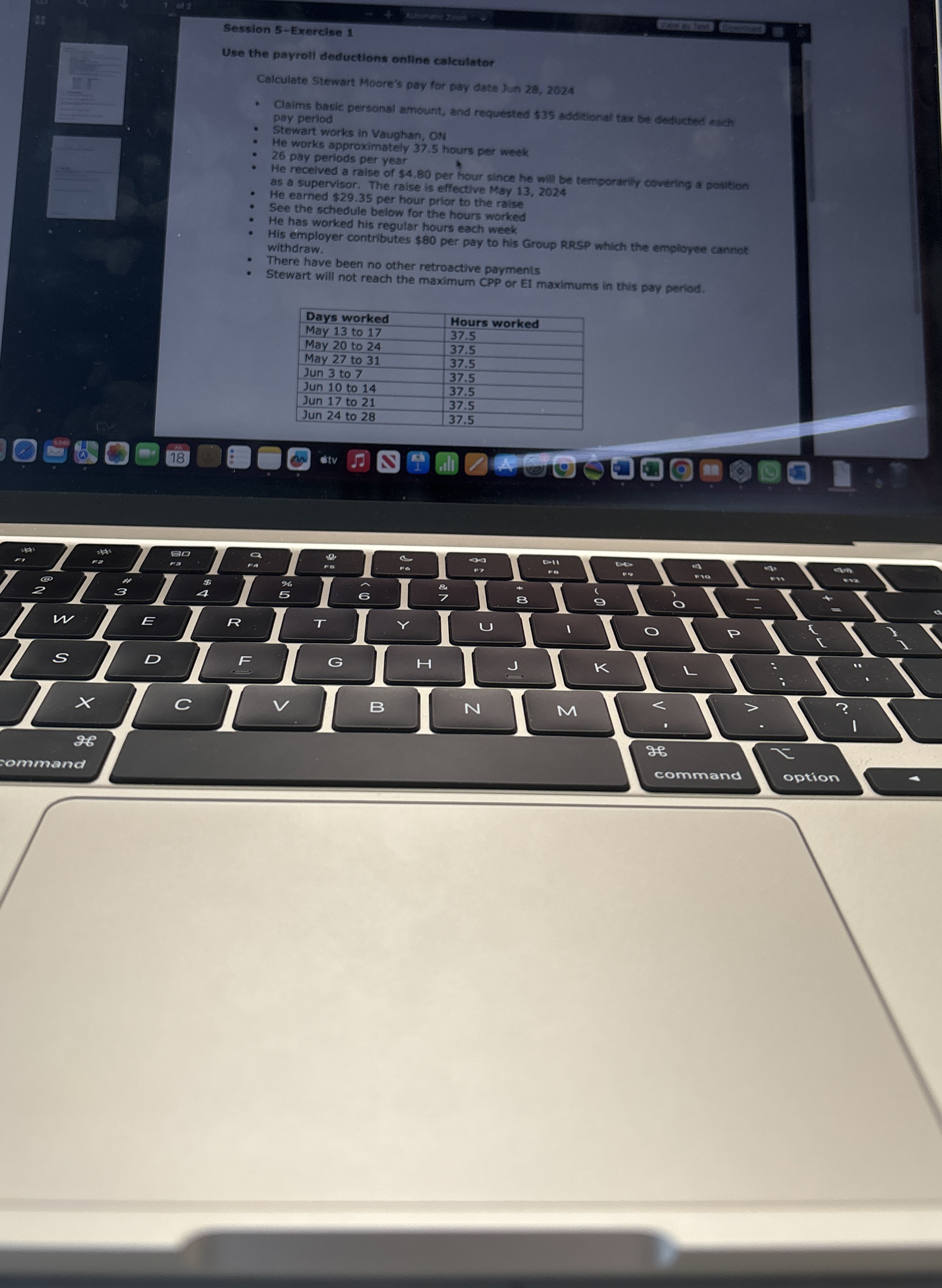 Solved Session 5-Exercise 1Use the payroll dedtuctions | Chegg.com