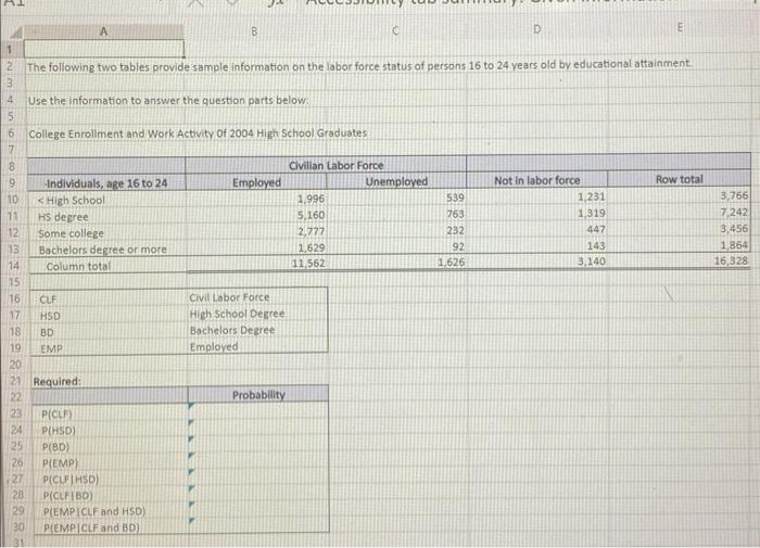 Solved Please show me the formulas that were used to find | Chegg.com