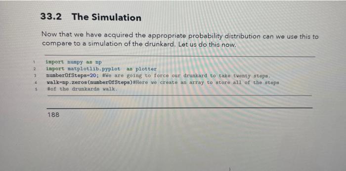 Solved 33.2 The Simulation Now that we have acquired the | Chegg.com
