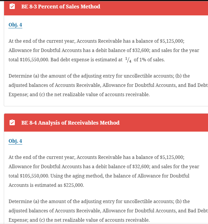 Solved Obj. 4At the end of the current year, Accounts | Chegg.com