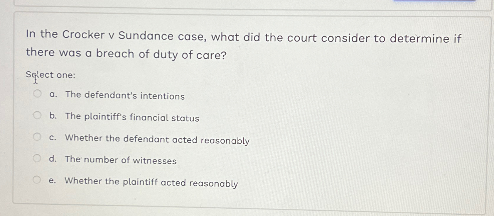 Solved In the Crocker v Sundance case, what did the court | Chegg.com