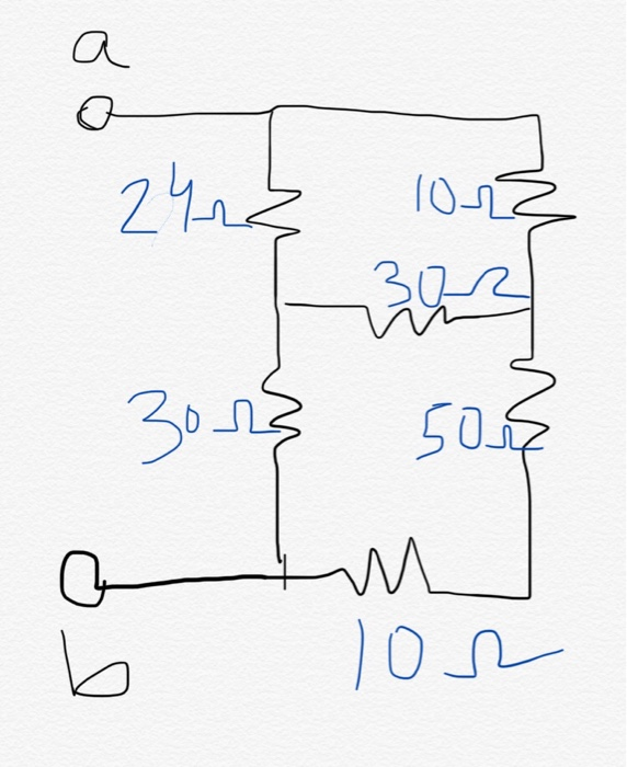 Solved use delta to wye conversion to find the resistance | Chegg.com