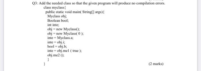 Solved Q1: a- Write a Java class SleepThread that | Chegg.com