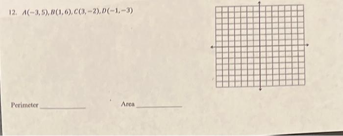 Solved For questions 2 and 3, plot the points in the | Chegg.com