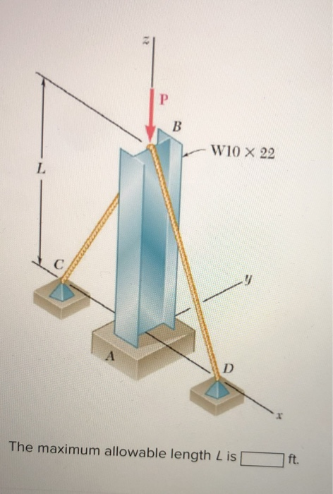 Solved Column AB carries a centric load P of magnitude 13 | Chegg.com Solved Column AB carries a centric load P of magnitude 13 | Chegg.com