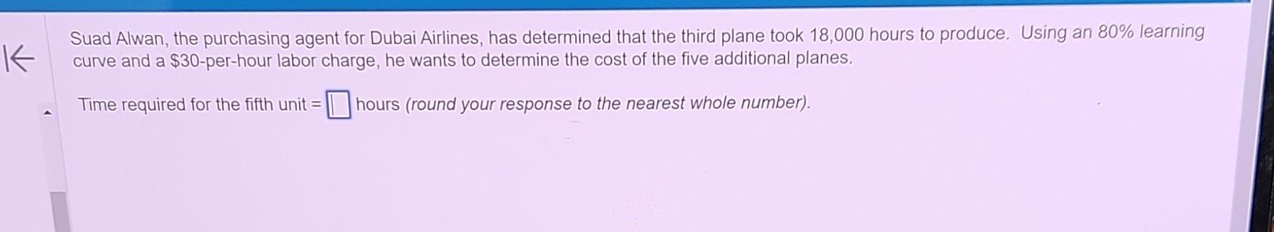 Solved Suad Alwan, the purchasing agent for Dubai Airlines, | Chegg.com