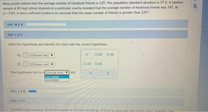 Solved part 1 of 5 options are "claim" and "not claim". | Chegg.com