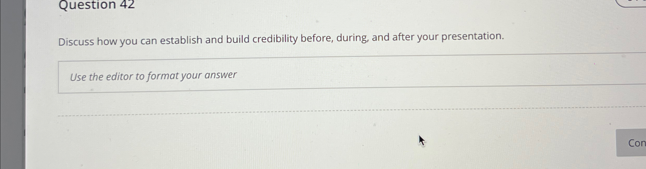 Solved Question 42Discuss how you can establish and build | Chegg.com