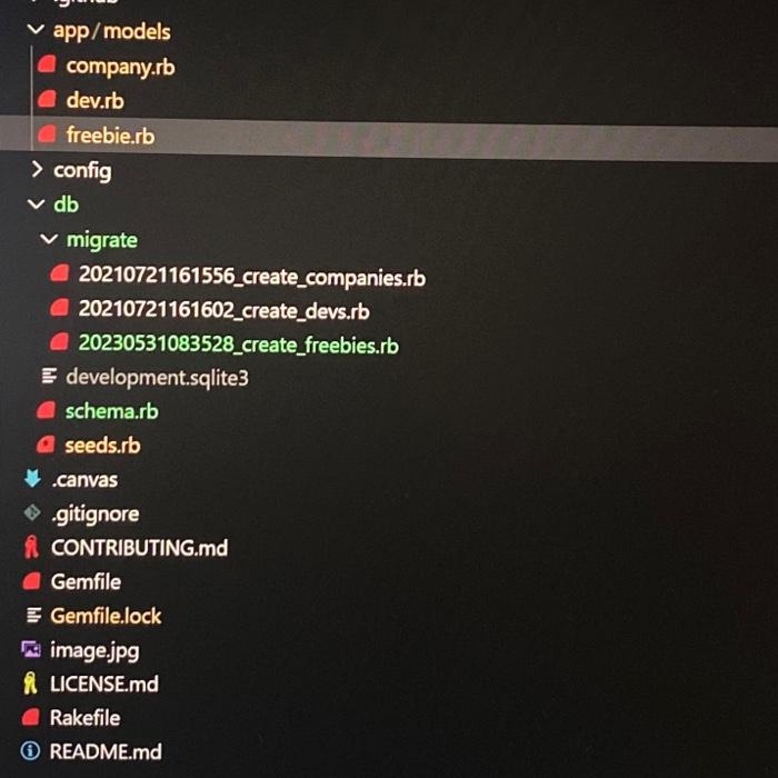 Solved I am using ruby with Active recordThese are my files | Chegg.com